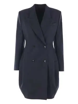 Alaïa Double-breasted Rounded Coat