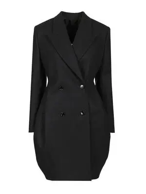 Alaïa Double-breasted Rounded Coat - Blue