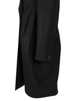Alaïa Double-breasted Rounded Coat - Blue