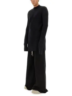 Rick Owens Wool Jersey Sweater - Black