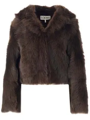 Loewe Shearling Hooded Jacket
