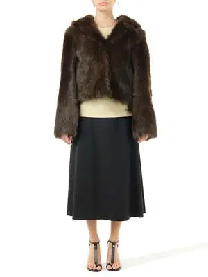Loewe Shearling Hooded Jacket
