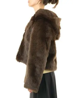 Loewe Shearling Hooded Jacket