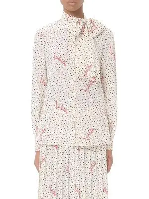 Valentino Garavani Crepe De Chine Printed Shirt - Multicolor