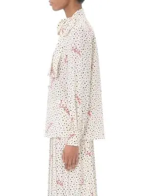 Valentino Garavani Crepe De Chine Printed Shirt - Multicolor