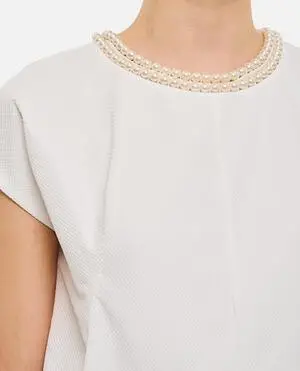 Junya Watanabe Pearl Neckline Blouse - Multicolor