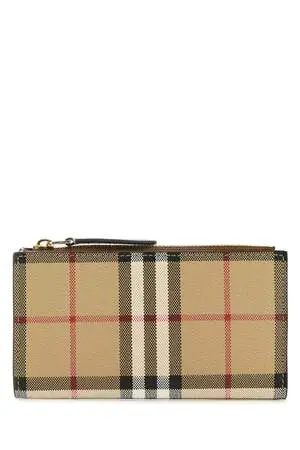 Burberry Printed Canvas Wallet - Multicolor