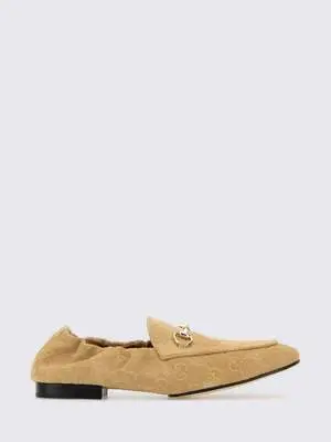 Gucci Suede Loafers - Cream