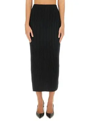 Max Mara Silk Skirt - Black