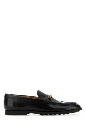 TOD'S Tod's Women Black Leather Loafers