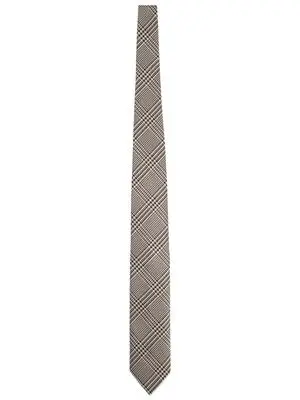 TOM FORD Printed Silk Tie - Brown