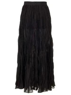 TOTEME Pleated Skirt - Black