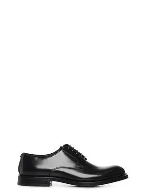 Dolce & Gabbana Leather Derby Shoe - Black