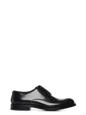 Dolce & Gabbana Leather Derby Shoe - Black