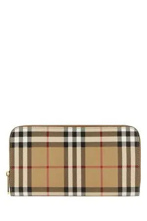 Burberry Printed Canvas Wallet - Multicolor