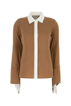 Max Mara Caramel Crepe Pio Shirt - Brown