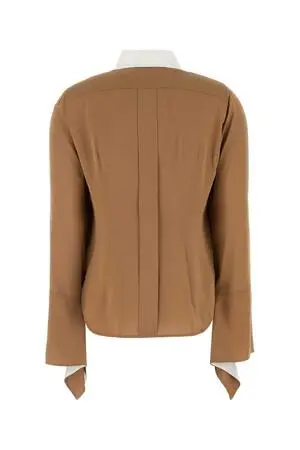 Max Mara Caramel Crepe Pio Shirt - Brown