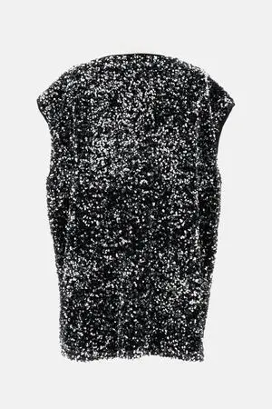 Junya Watanabe Sequined Oversized Top - Multicolor