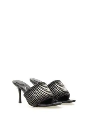 Alexander Wang Heiress Crystal Sabot - Black