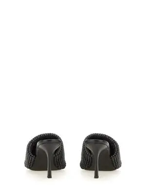 Alexander Wang Heiress Crystal Sabot - Black