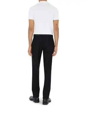 Burberry Cotton Polo Shirt With Embroidered Ekd Logo - White