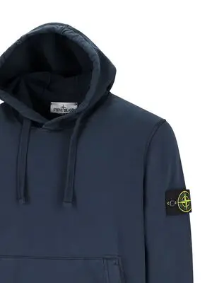Stone Island Logo Cotton Hoodie