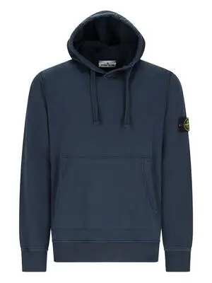 Stone Island Logo Cotton Hoodie - Multicolor