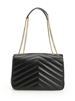 Saint Laurent Large Loulou Bag - Black