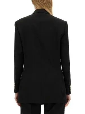 Victoria Beckham Double-breasted Virgin Wool Blend Jacket