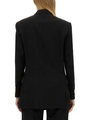 Victoria Beckham Double-breasted Virgin Wool Blend Jacket