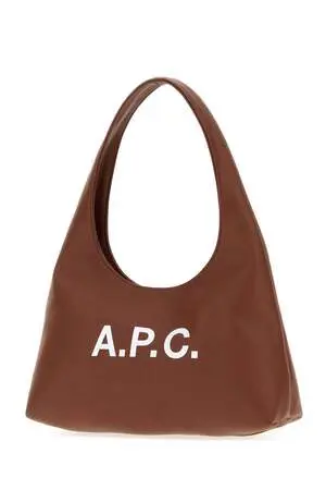 A.p.c. Synthetic Leather Small Ninon Shoulder Bag - Brown