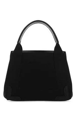 Balenciaga Canvas Cabas Navy Handbag - Black