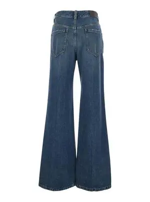 Brunello Cucinelli Monil-embellished Wide Leg Jeans - Multicolor