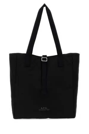 A.p.c. Canvas Cabas Archive Shopping Bag - Black