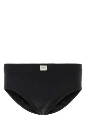 Dolce & Gabbana Stretch Nylon Swimming Brief - Black