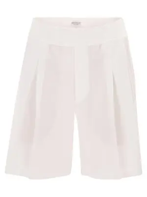 Brunello Cucinelli Stretch Cotton Piqué Active Shorts