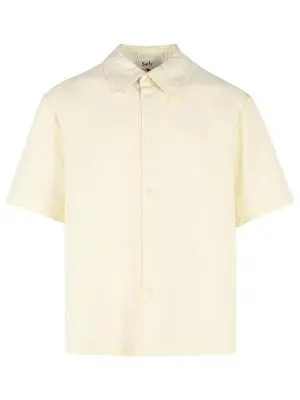 Séfr Dayot' Ecru Cotton And Linen Shirt - Cream