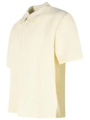 Séfr Dayot' Ecru Cotton And Linen Shirt - Cream