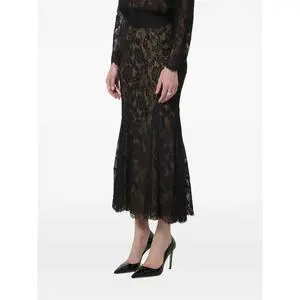 SELF-PORTRAIT Floral Lace Skirt
