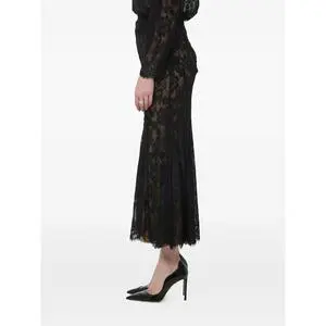 SELF-PORTRAIT Floral Lace Skirt