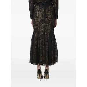 SELF-PORTRAIT Floral Lace Skirt