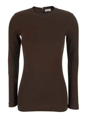 BRUNELLO CUCINELLI BRUNELLO CUCINELLI Monili-Trimmed Cotton T-Shirt