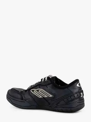 Balenciaga Hamptons Worn-out Low-top Leather Sneakers