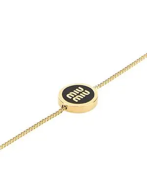 Miu Miu Enameled Metal Bracelet