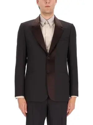 Fendi Single-breasted Tailored Jacket - Brown