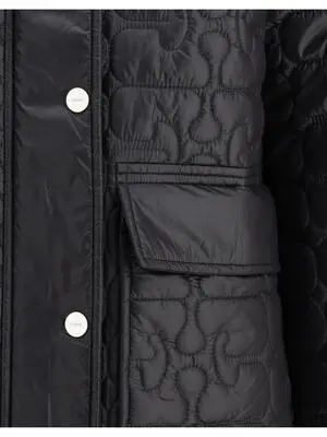 GANNI Glossy Finish Down Jacket - Gray