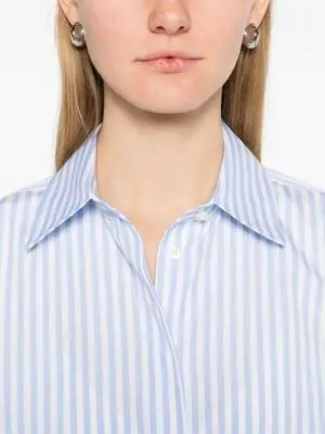 Max Mara Striped Poplin Shirt