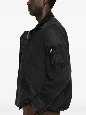 Sacai Denim And Nylon Jacket