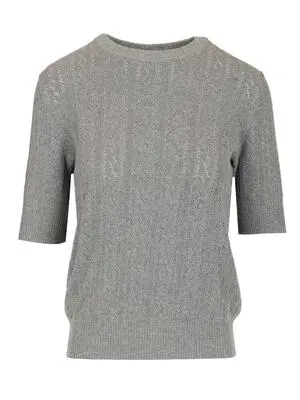 LISA YANG Nika Cotton And Cashmere Sweater - Gray