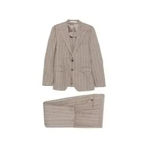 Tagliatore Neutrals Suits Single Breasted Suits - Cream